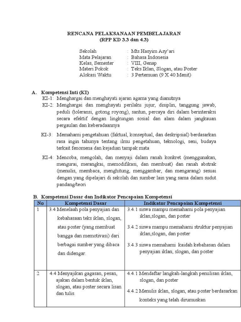 RPP Lesson Study | PDF | Karier & Perkembangan