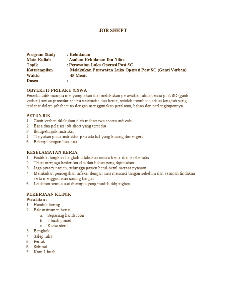 Job Sheet Fix | PDF | Sains & Matematika