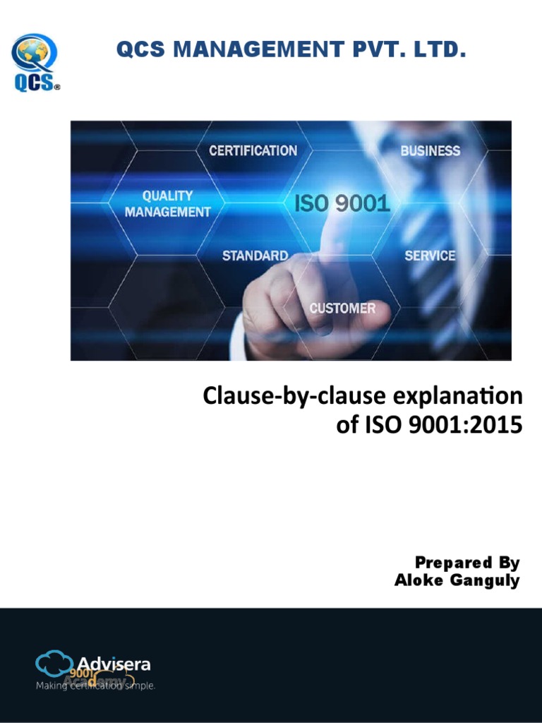 Clause-By-Clause Explanation of ISO 9001:2015: Qcs Management Pvt. LTD ...