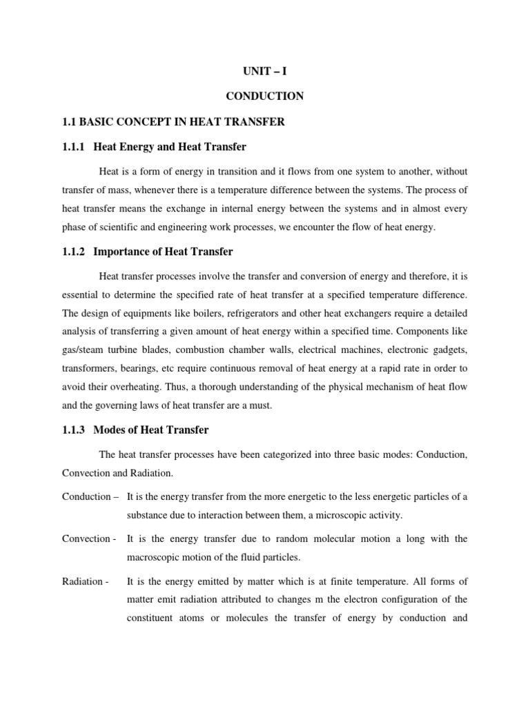 Heat and Mass Transfer 1-5 | PDF | Thermal Conductivity | Heat Transfer