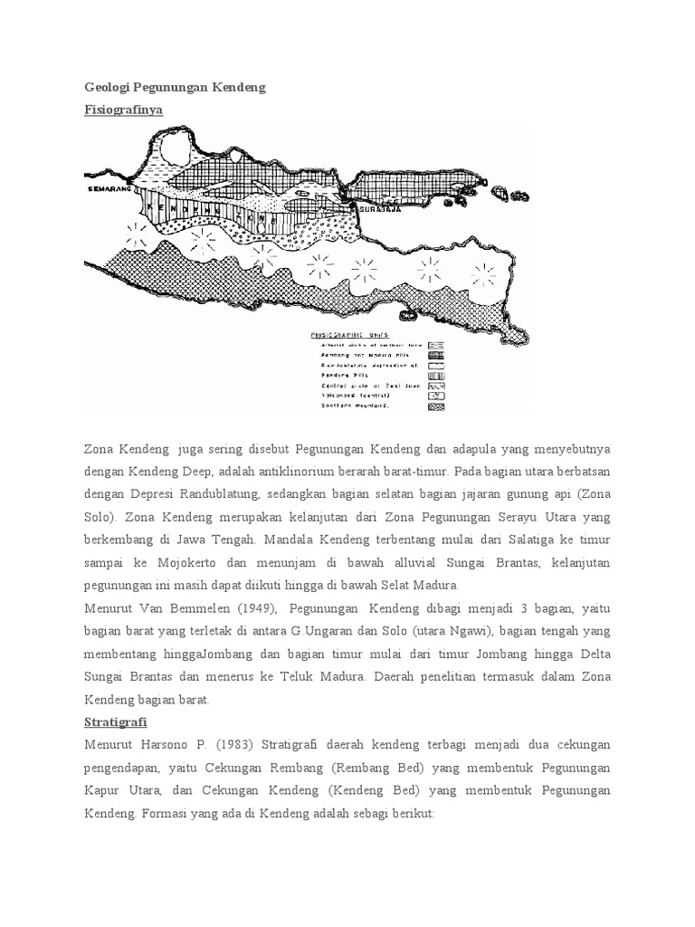 Geologi Regional Pegunungan Kendeng | PDF
