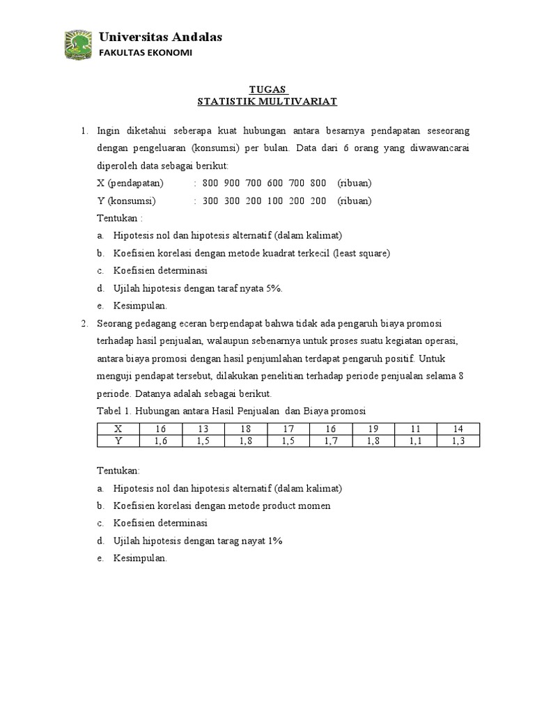 Korelati Statmul | PDF | Bisnis | Metode & Bahan Ajar