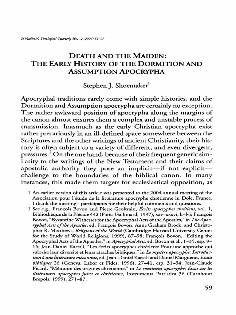 Stephen Shoemaker - Death and The Maiden, The Early History of The ...