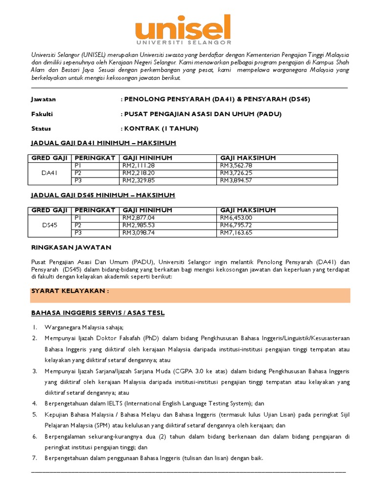 Iklan Akademik PADU (2020) PDF | PDF