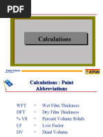Painting WFT DFT Vs | PDF | Paint | Area