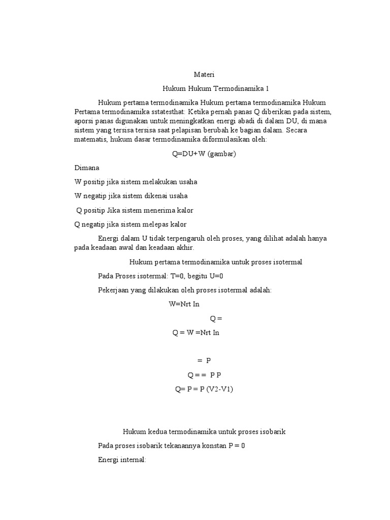 Tugas Termodinamika | PDF | Metode & Bahan Ajar