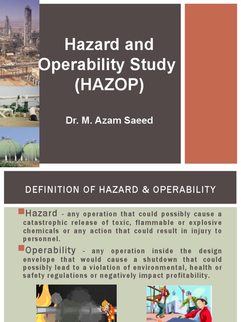 Lecture 4 Hazop Study | PDF | Hazards | Chemical Engineering