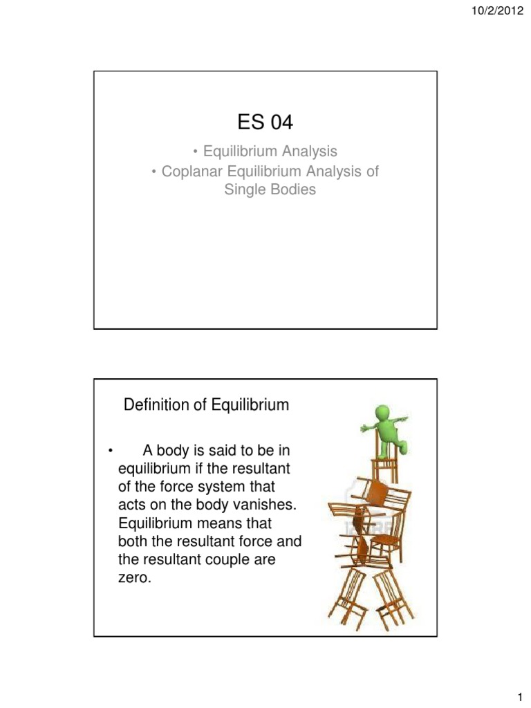 Coplanar Equilibrium Analysis Guide | PDF | Weighing Scale | Force
