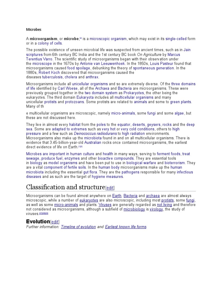 Microbes Assignment | PDF | Microorganism | Bacteria