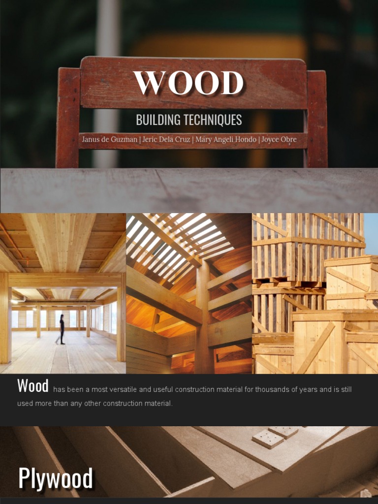 Building Techniques - Wood | PDF | Lumber | Wood