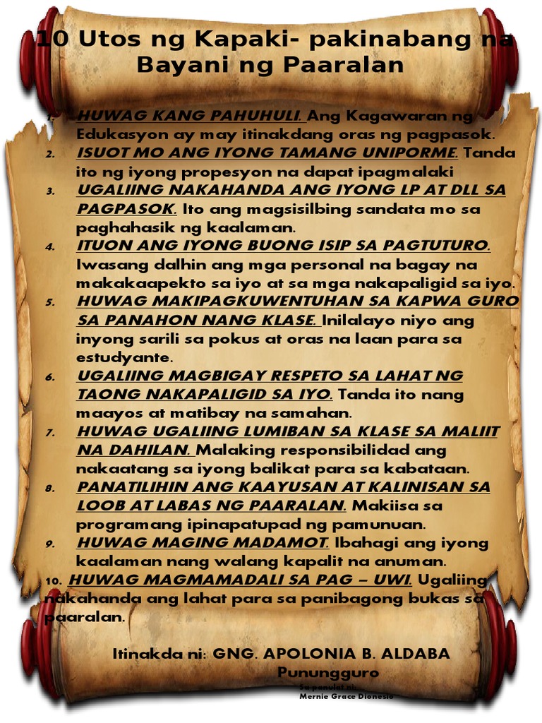 10 Commandments | PDF