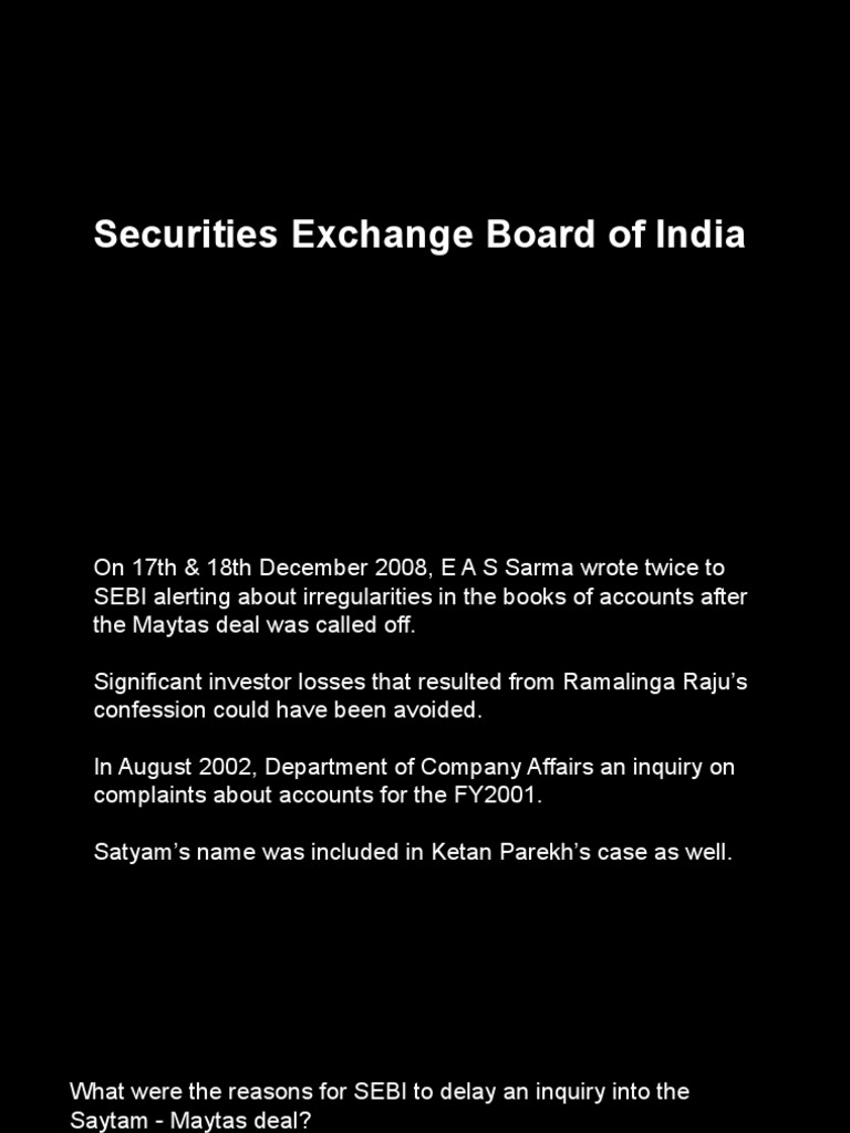 Securities Exchange Board of India | PDF