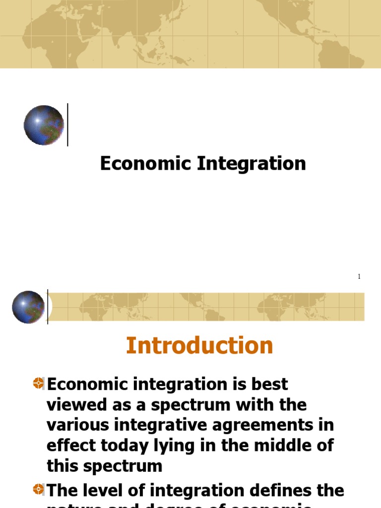 8 - Economic Integration | PDF | Economic Integration | European Union
