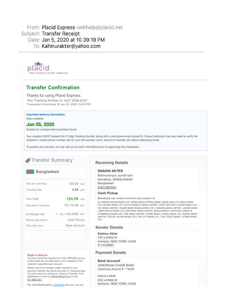 Transfer Receipt PDF | PDF | Payments | Financial Transaction
