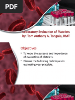 Manual Platelet Count and Estimate Guide | PDF | Platelet | Vertebrates