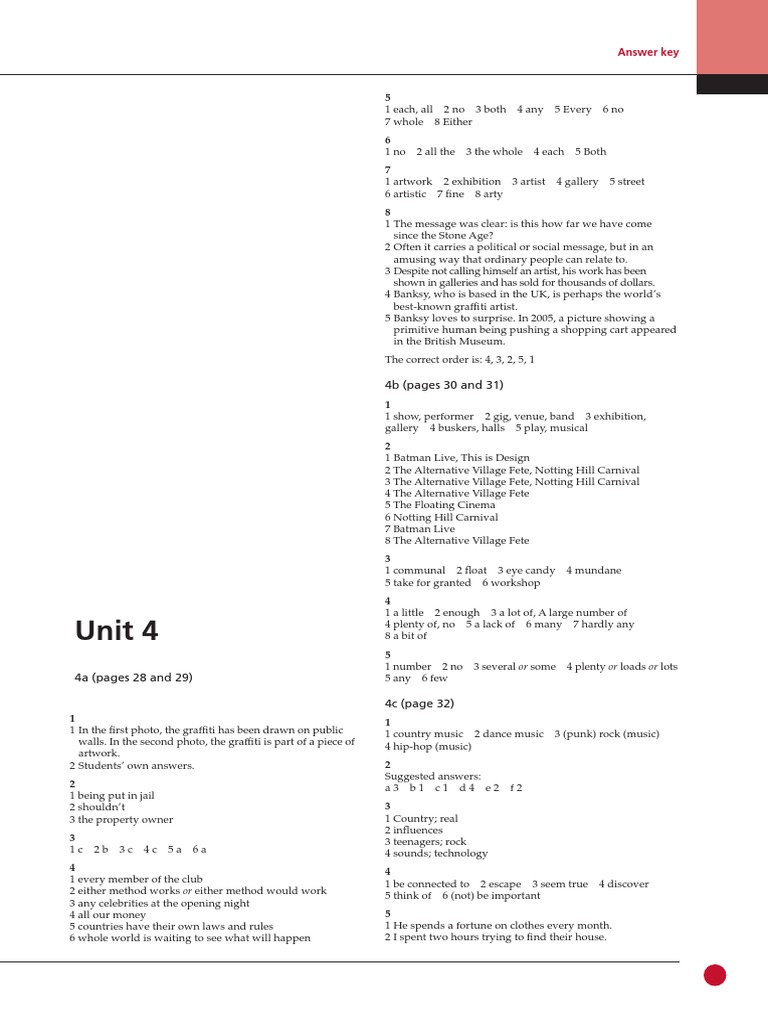 Unit 4: 4b (Pages 30 and 31) | PDF | Stand Up Comedy