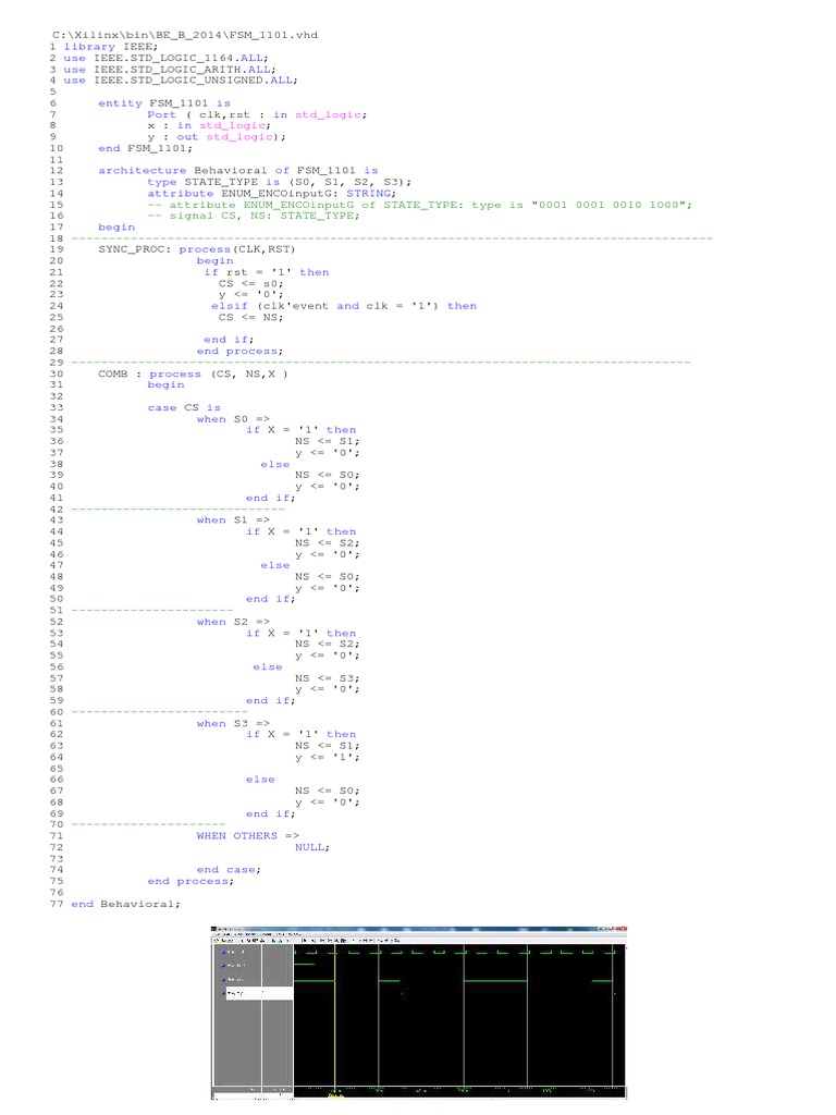 FSM Design Using Vlsi | PDF