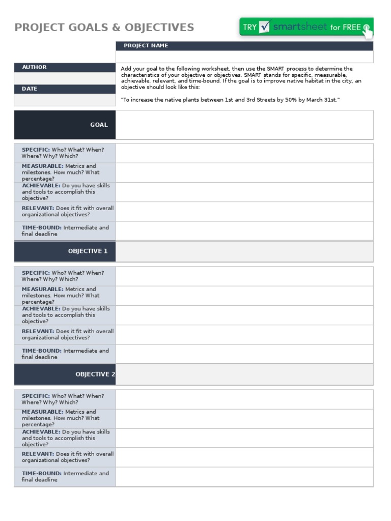 IC Project Goals and Objectives 9237 | PDF