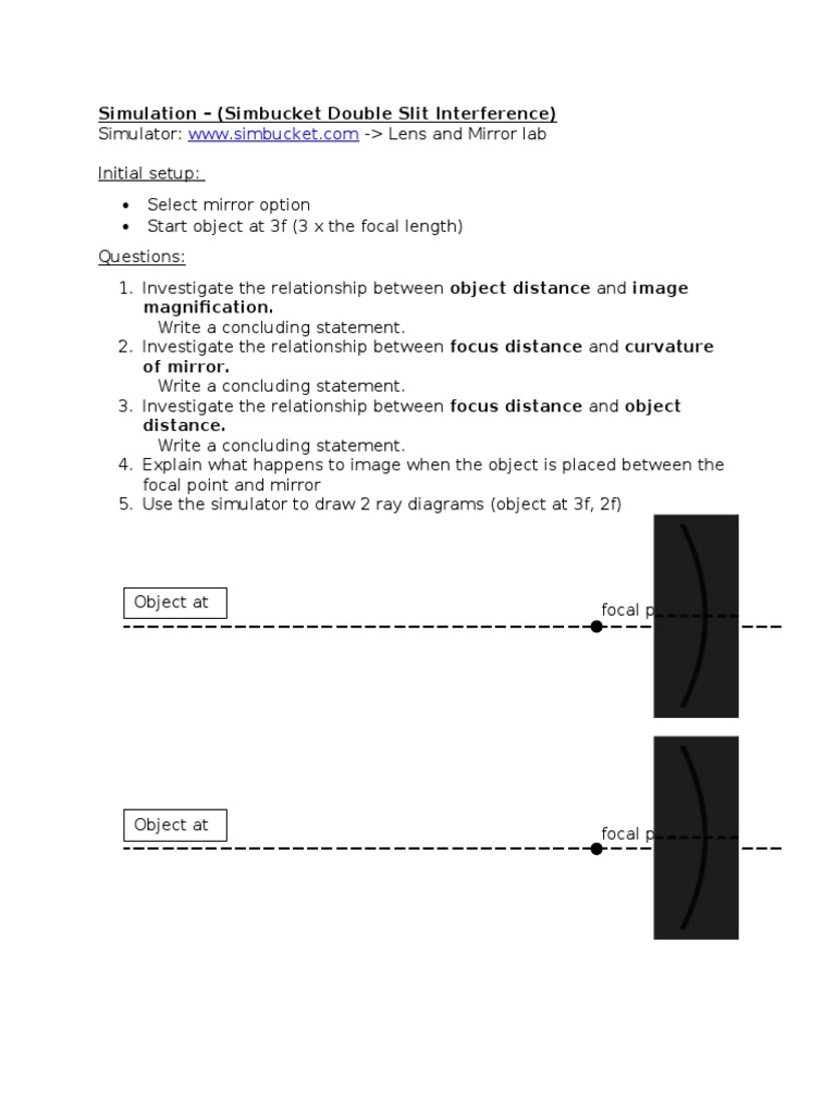 Optics Simbucket Mirror | PDF