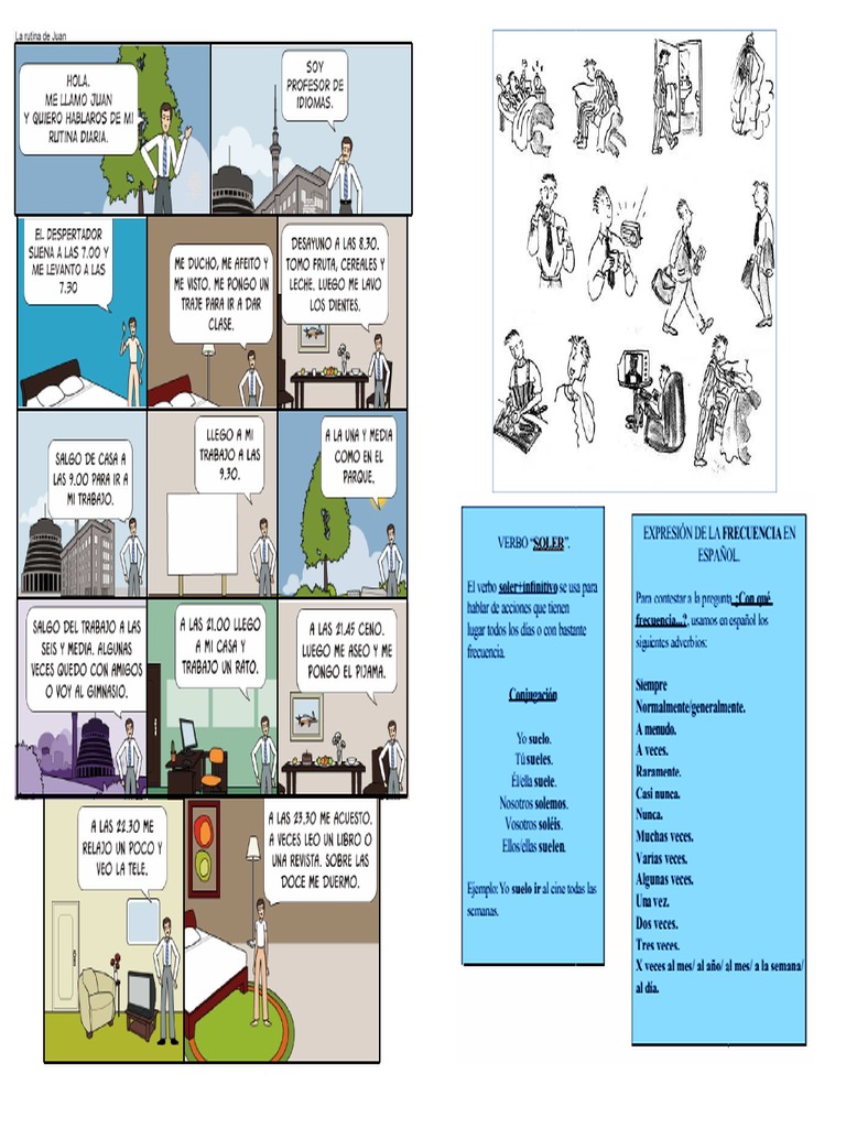 Rutina Diaria y Verbo Soler | PDF