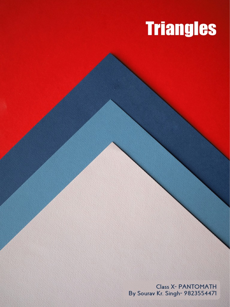 Triangles - Class 10 - Notes - PANTOMATH | PDF | Triangle | Classical ...