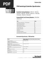 Controllogix and Guardlogix Controllers: Technical Data | PDF ...