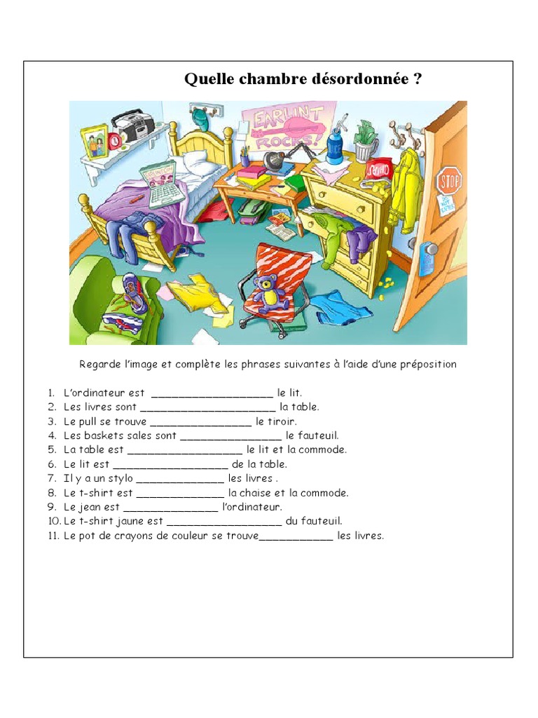 Parties de La Maison PREPOSİTİONS DE LİEU | PDF