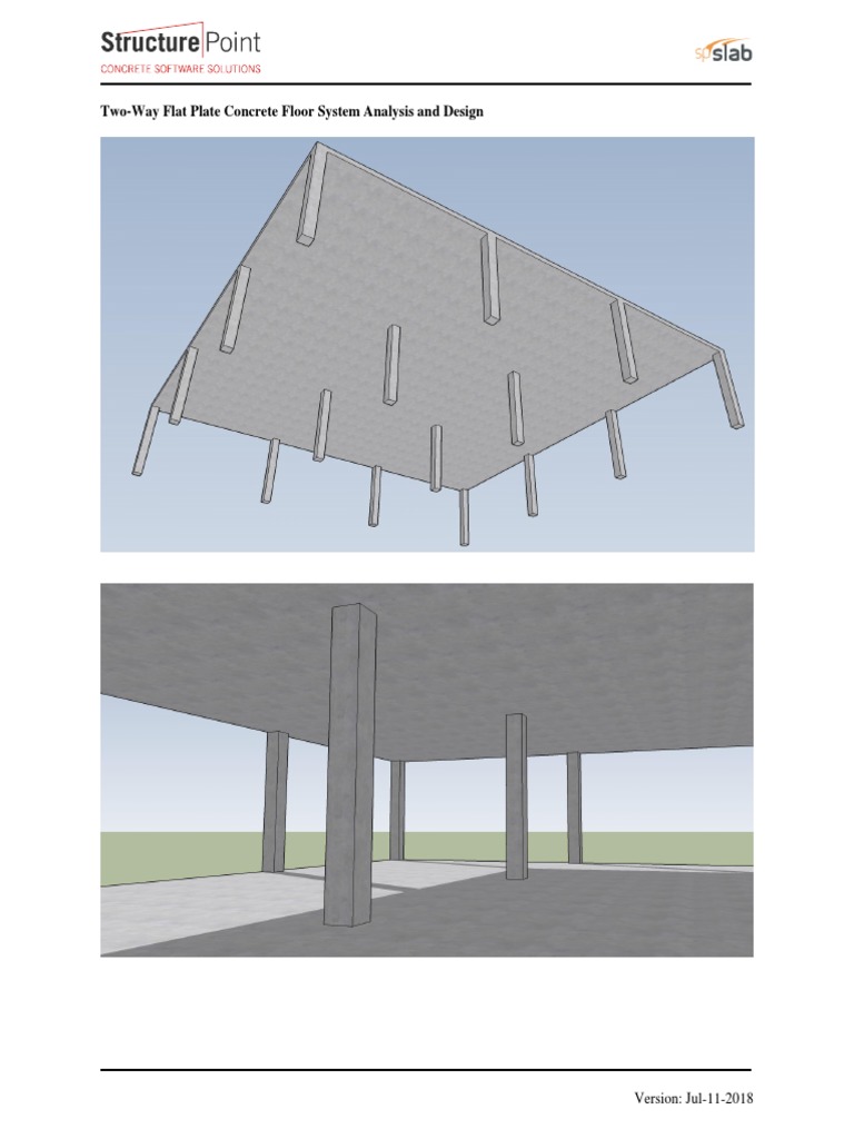 Two Way Flat Plate Concrete Floor Slab Design Detailing - CSA23.3 14 ...