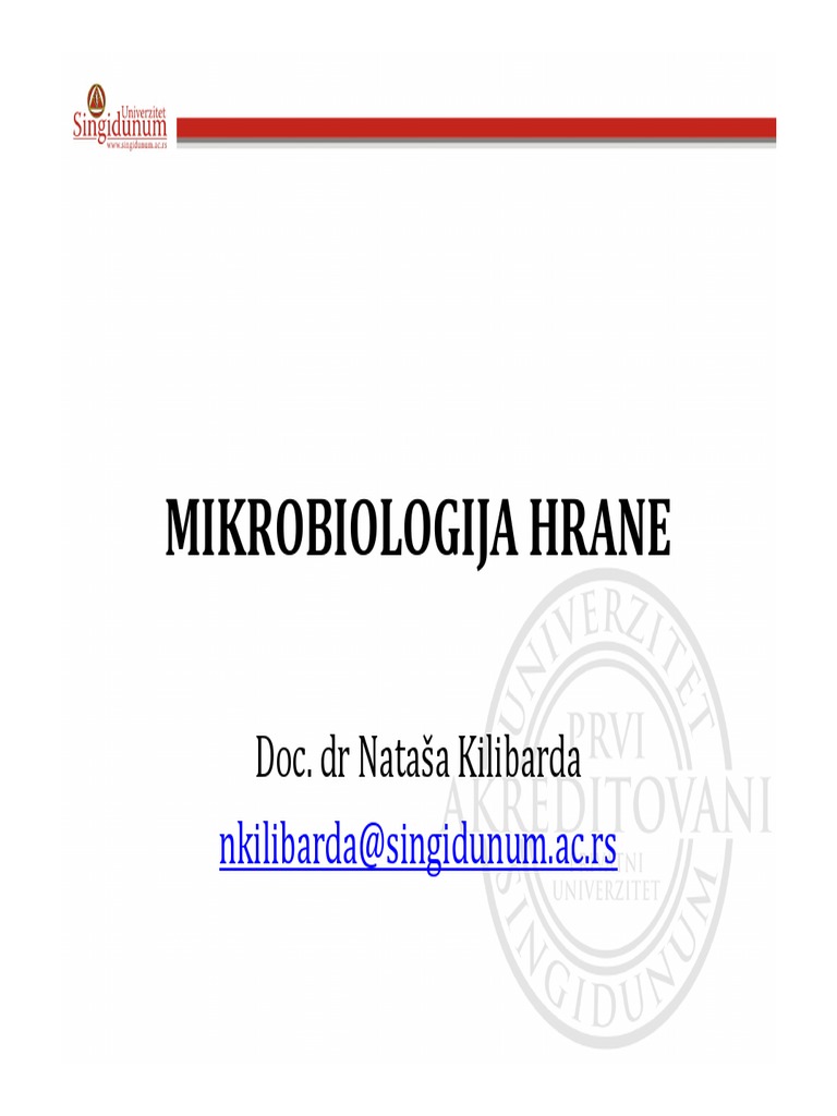 Mikrobiologija Hrane | PDF
