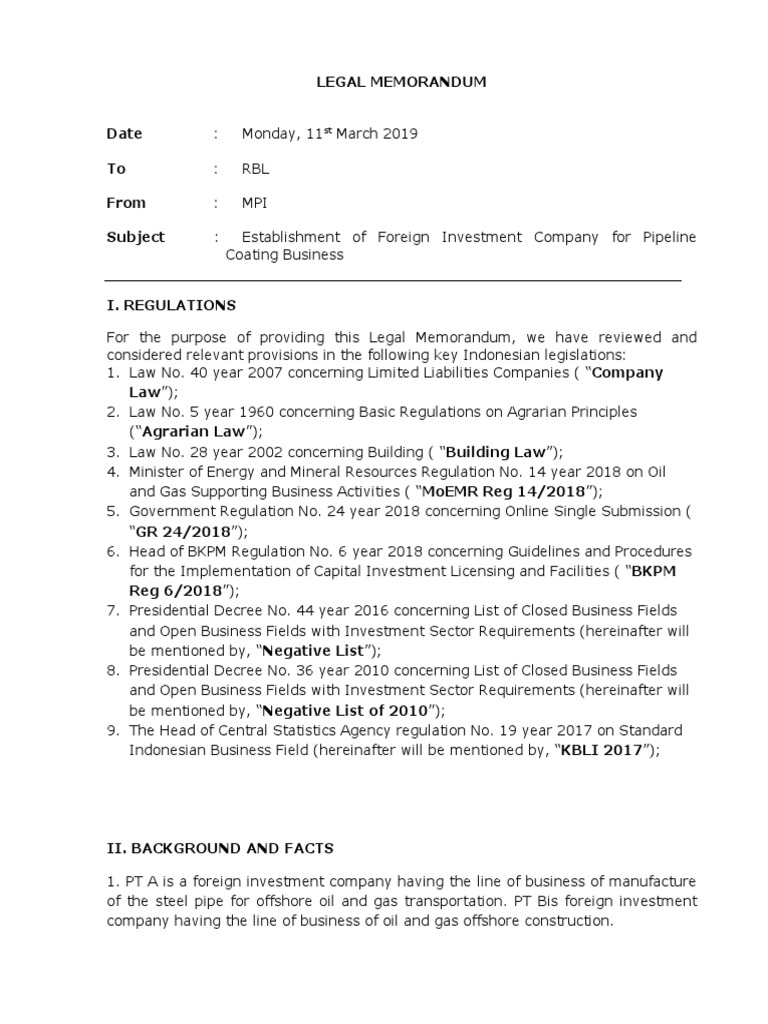 Legal Memorandum PDF | PDF | Real Estate Appraisal | Joint Venture