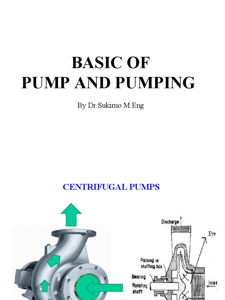 Mekflu Lect4A Basic Pump and Pumping | PDF | Pump | Fluid Dynamics