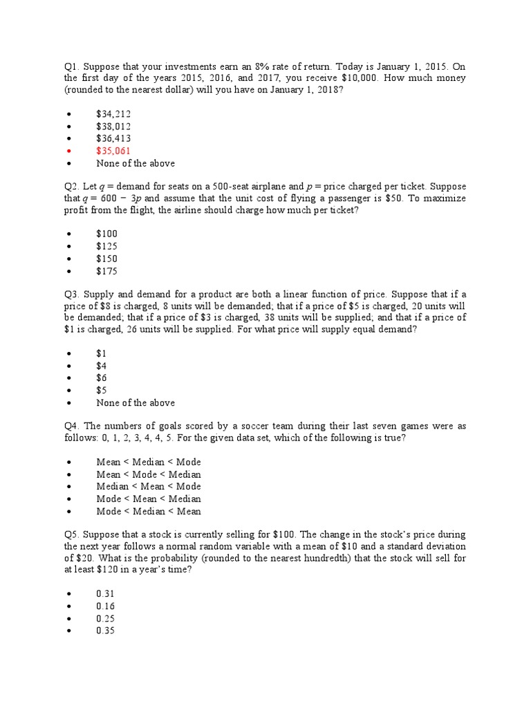 Maths | PDF | Present Value | Interest