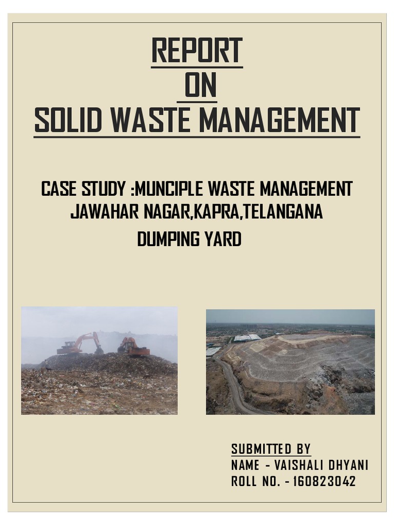 ON Solid Waste Management: Case Study:Munciple Waste Management Jawahar ...