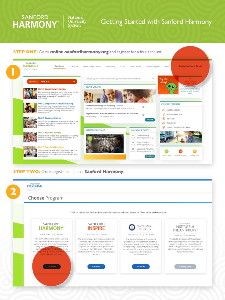 Sanford Harmony Getting Started Guide 1 | PDF