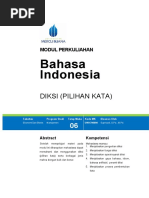 Makalah (Diksi Atau Pilihan Kata Yang Tepat) | PDF