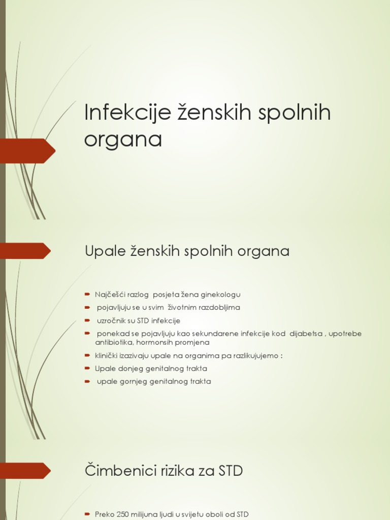 Infekcije Spolnih Organa | PDF