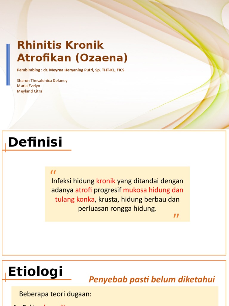 Rhinitis Ozaena | PDF