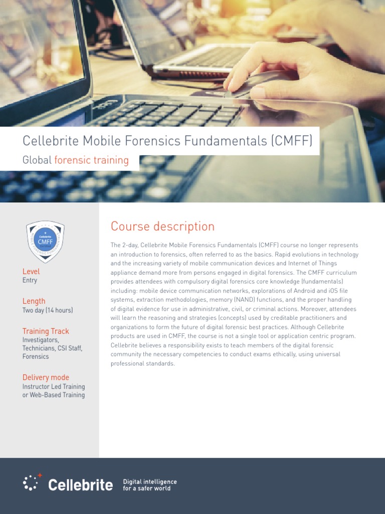 CMFF - Cellebrite Mobile Forensics Fundamentals 2019 | PDF | Digital Forensics | Mobile Phones