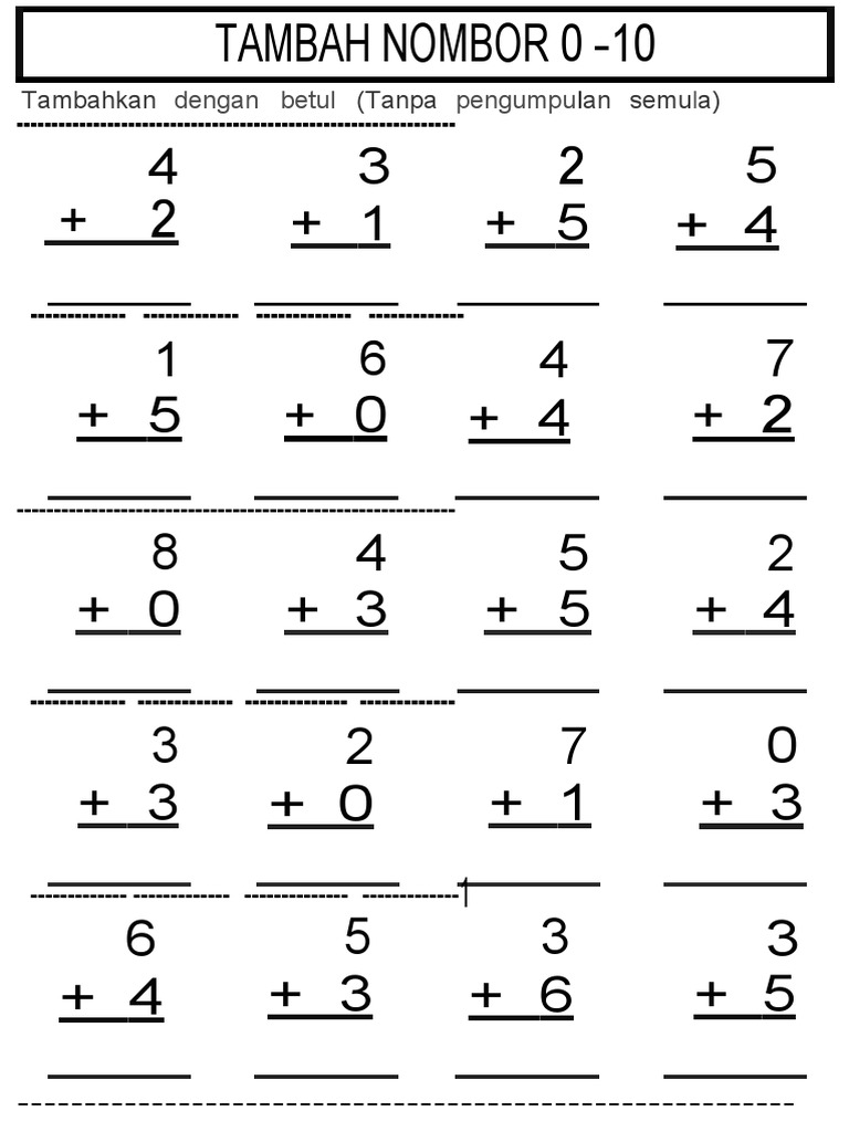 Latih Tubi Tahun 1 Matematik Muallim Hadi Pdf