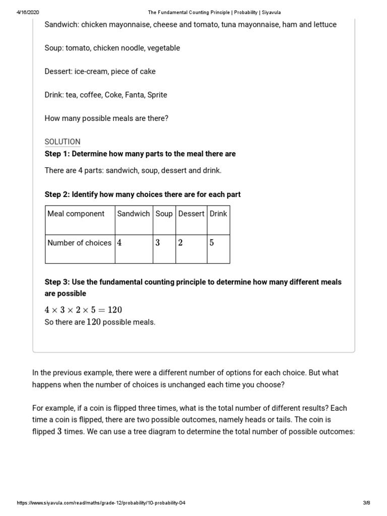 The Fundamental Counting Principle - Probability - Siyavula | PDF ...