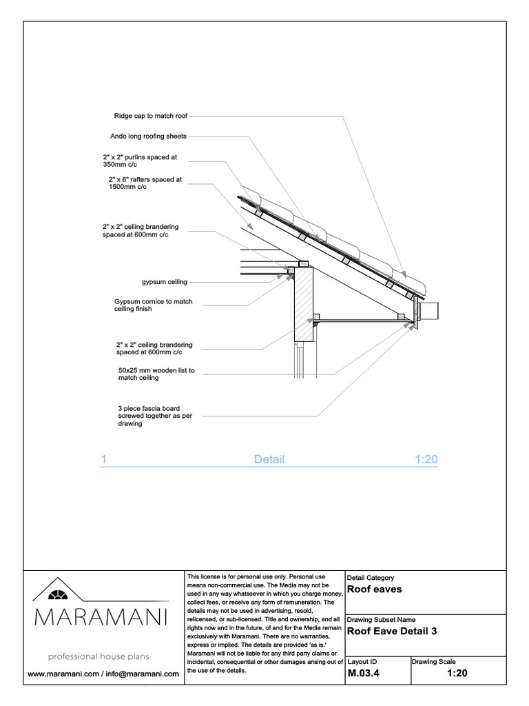 Roof Eave Detail | PDF | Architectural Design | Architecture
