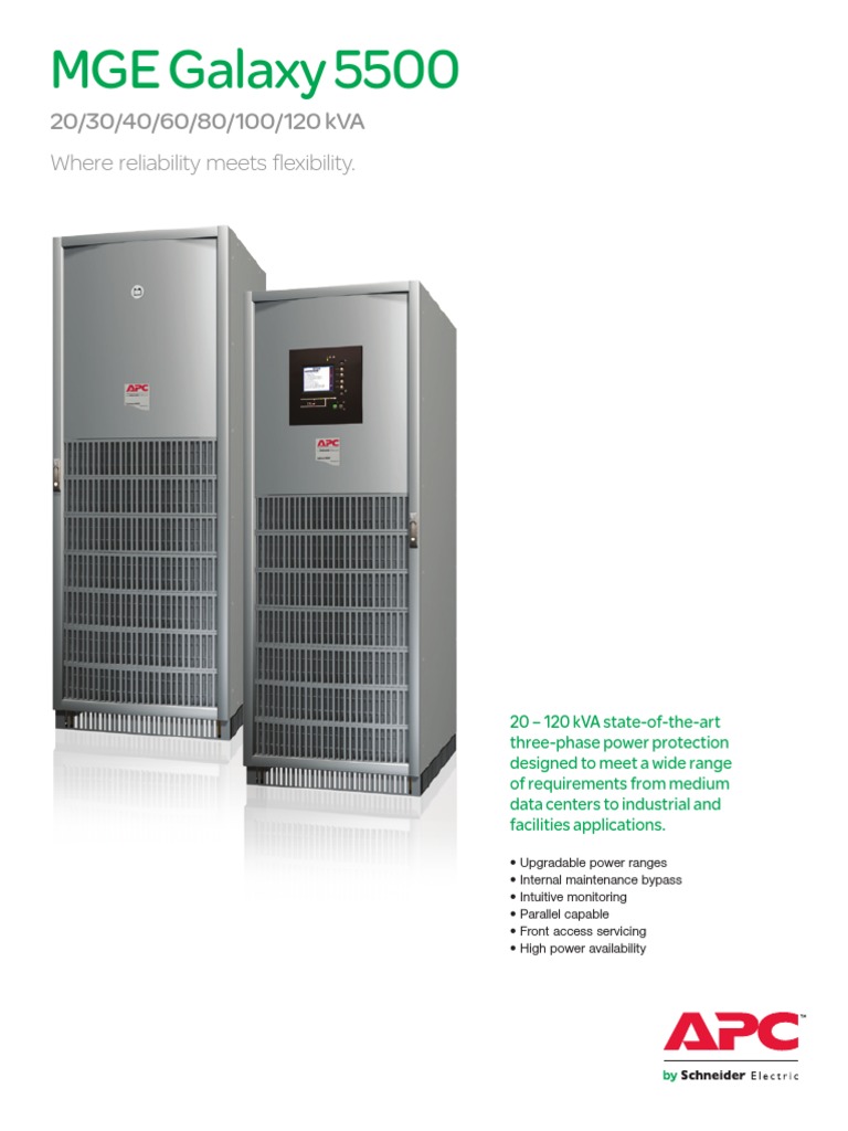 UPS Galaxy APC3 | PDF | Alternating Current | Efficient Energy Use
