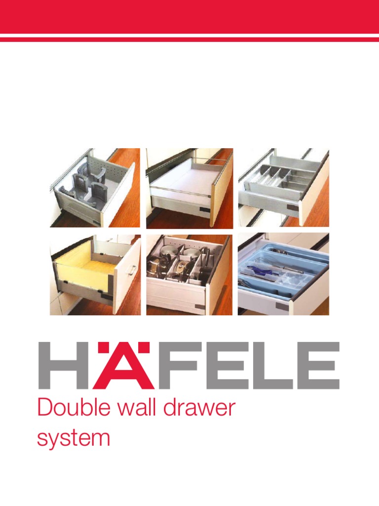 Hafele Double Wall Drawer System | PDF | Wall | Screw