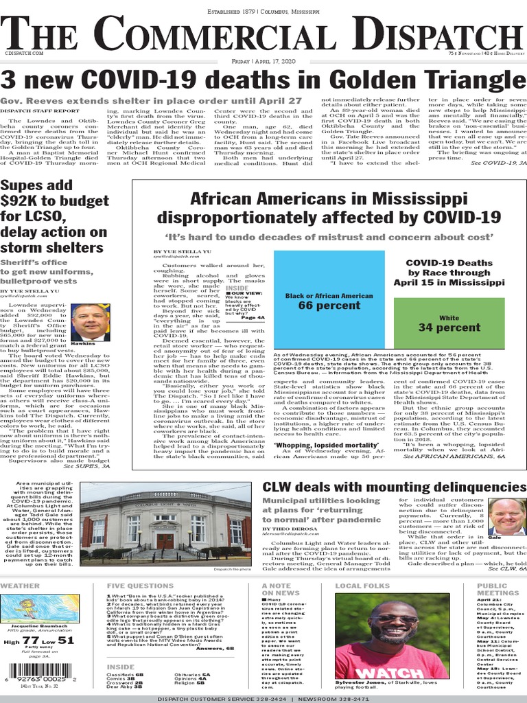 Commercial Dispatch Eedition 4-17-20 | PDF | Mississippi | The United ...