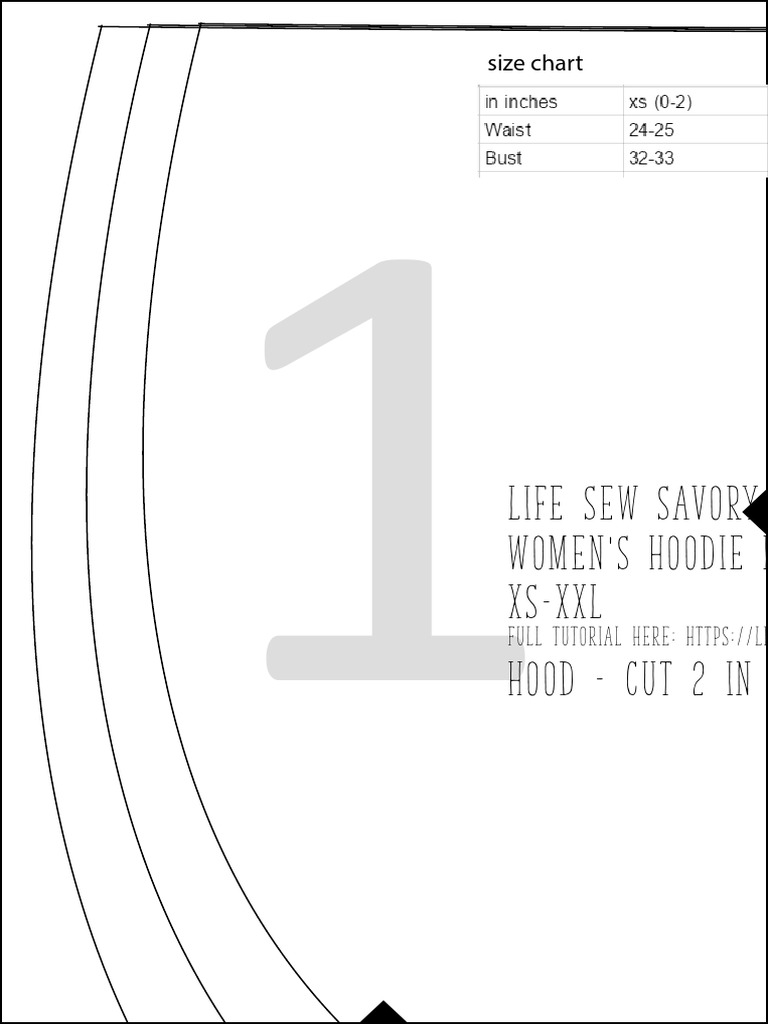 Womens Sweatshirt Hoodie Free Pattern From Life Sew Savory PDF | PDF