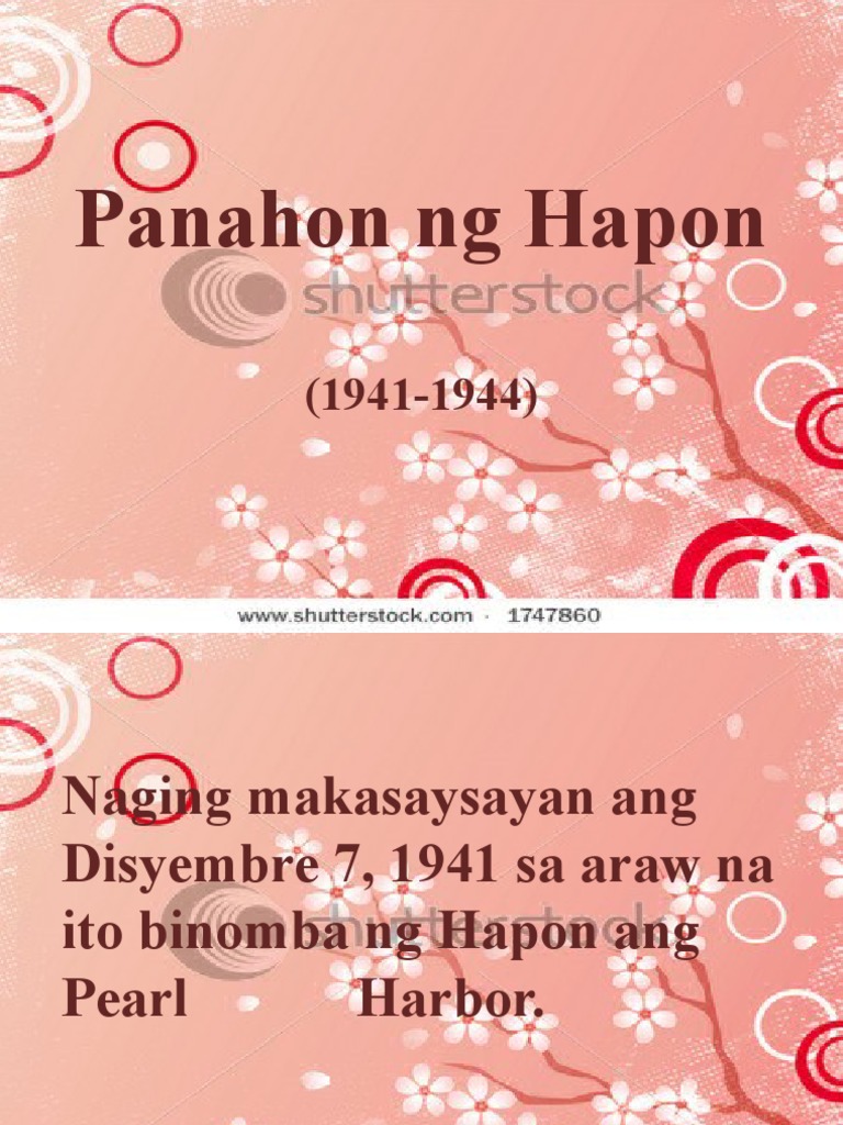 Panahon NG Hapon | PDF