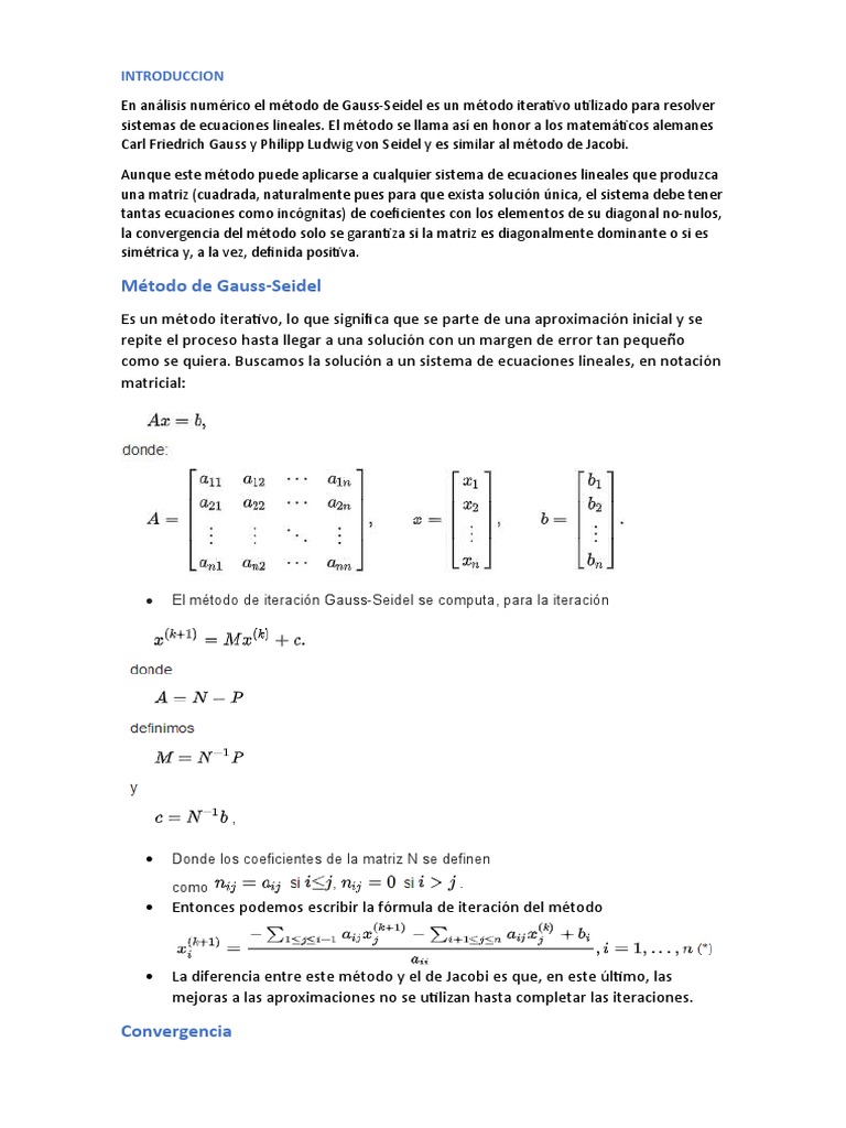 Gauss Seidel | PDF