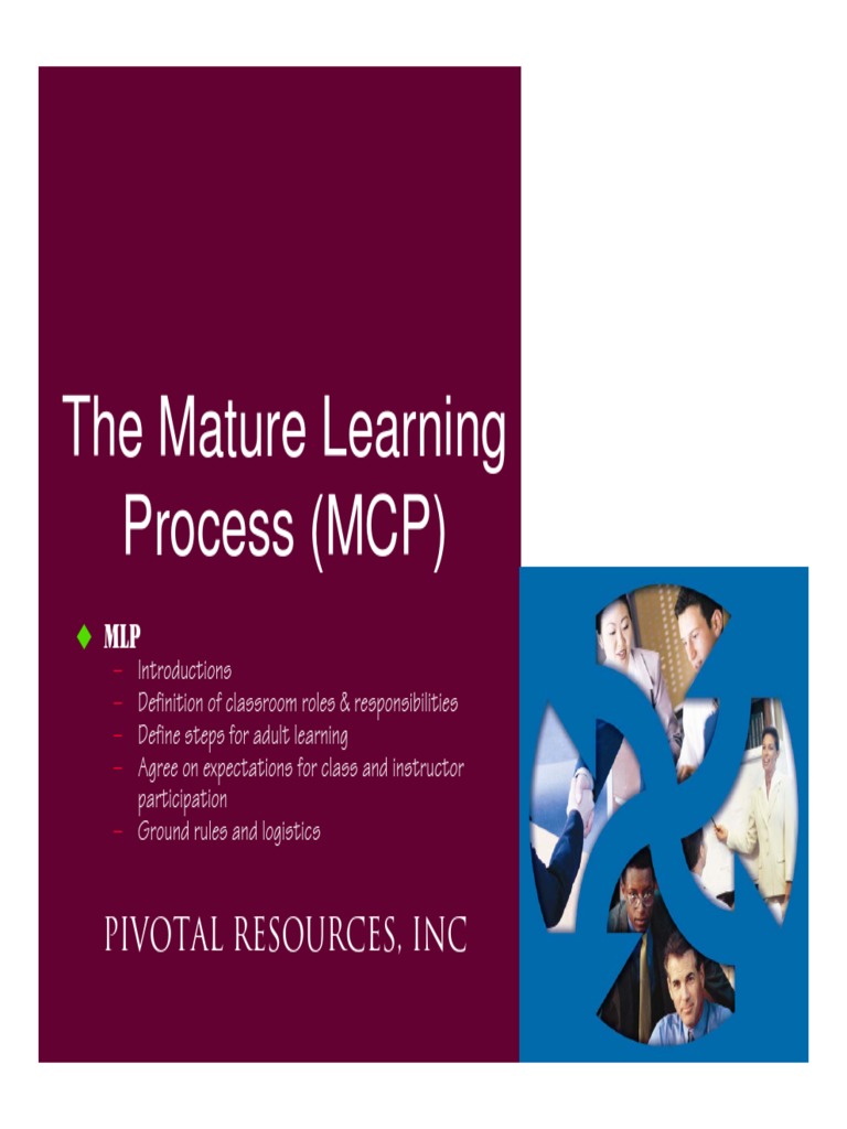 The Mature Learning Process (MCP) : Pivotal Resources, Inc | PDF ...