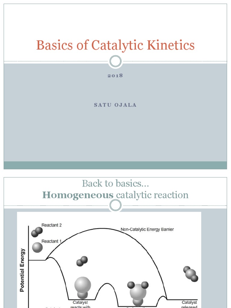 Catalytic Kinetics PDF | PDF | Heterogeneous Catalysis | Catalysis