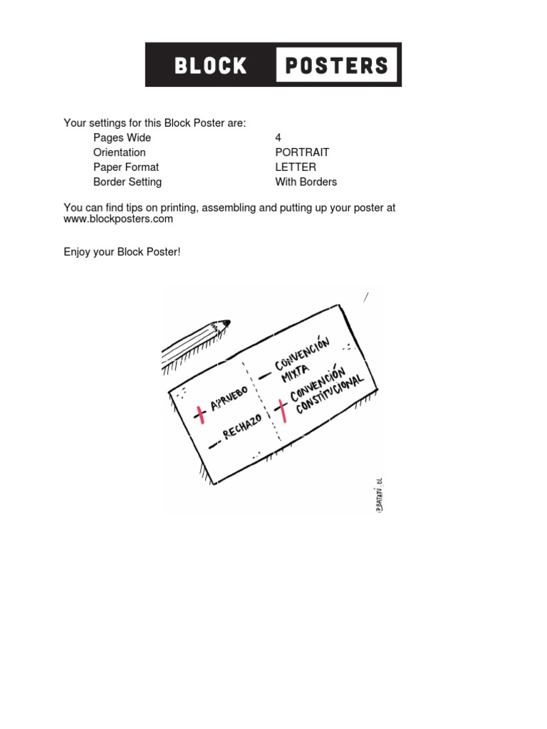 Block Poster Printing Guide | PDF